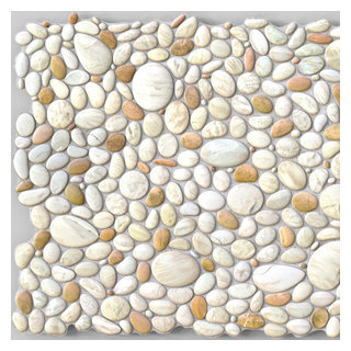 Cream Beige Pebbles 3D Wall Panels - Beach Style - Wall Panels - by ...
