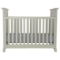 Gray Solid and Manufactured Wood Standard Three In One Convertible Crib ...