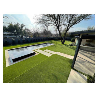 Custom Turf Poolside Installation - Modern - Pool - Dallas - by ...