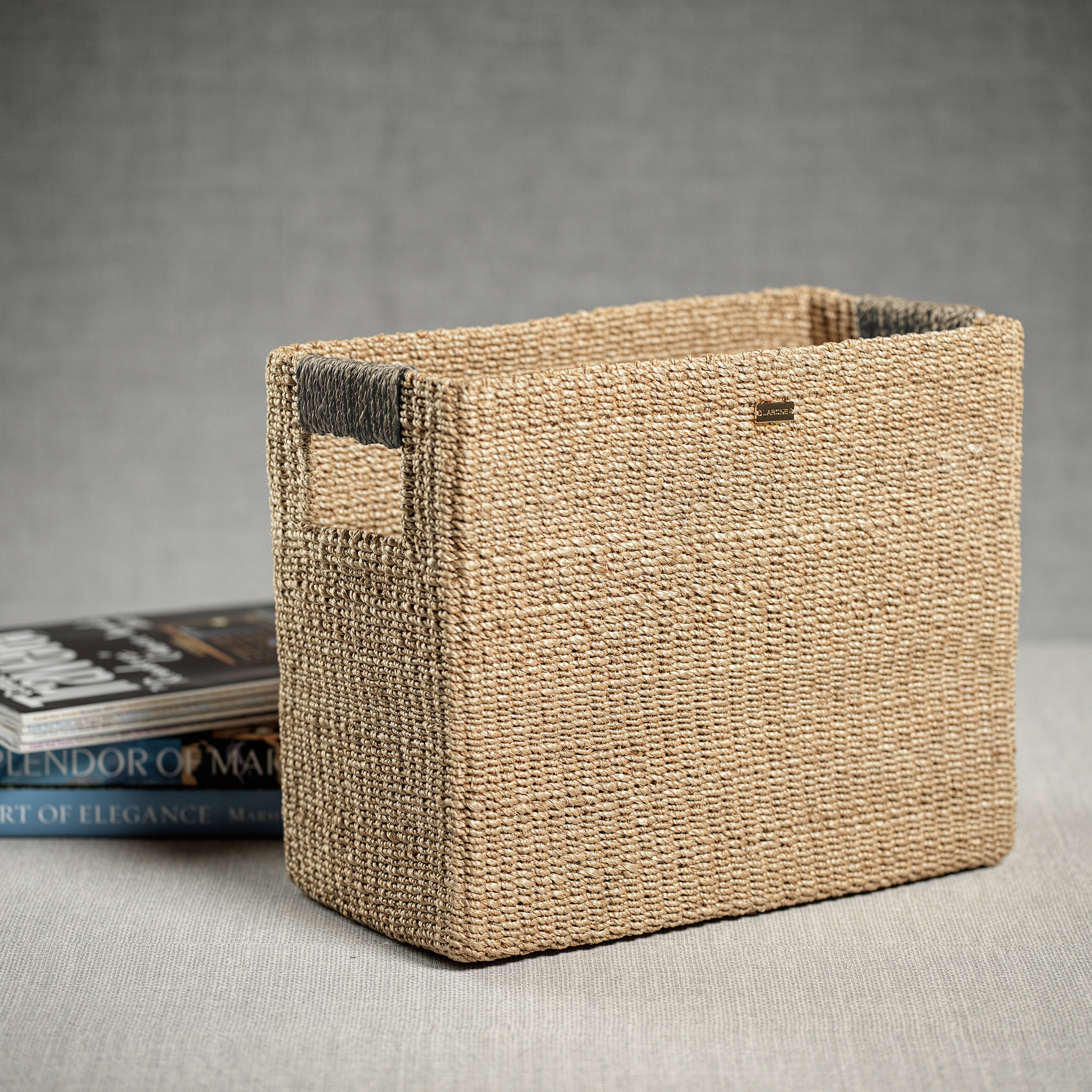Lucena Rectangular Abaca Magazine Basket - Beach Style - Baskets - by ...