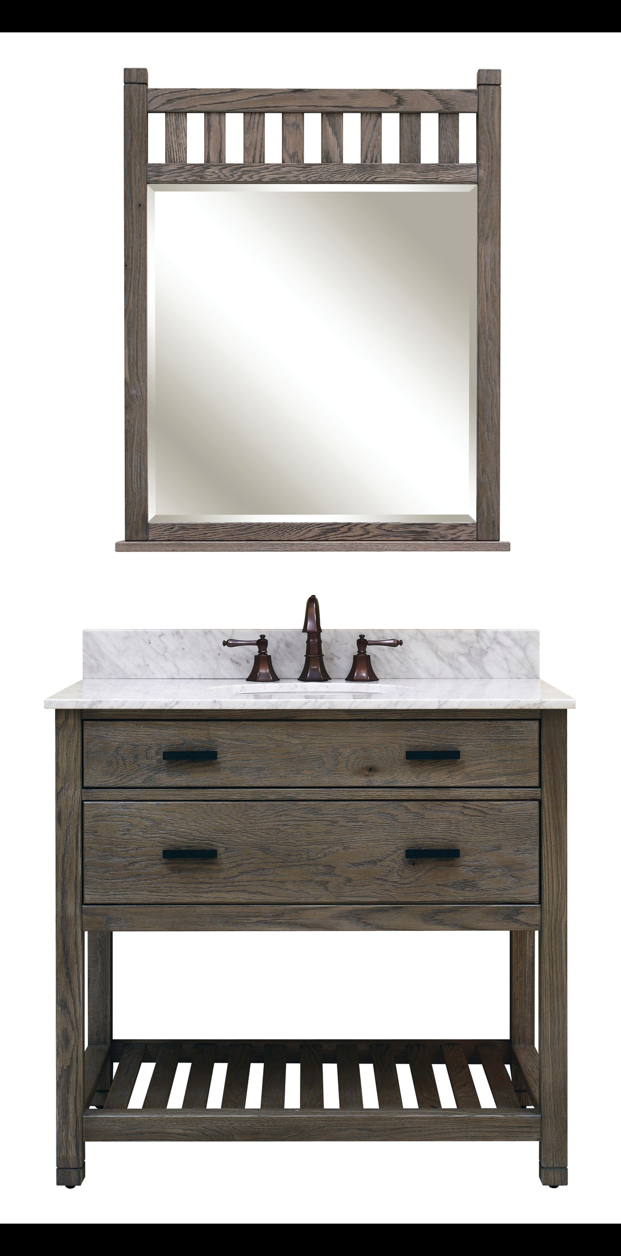 Blake Mirror, 30" - Farmhouse - Bathroom Mirrors - by Buildcom | Houzz