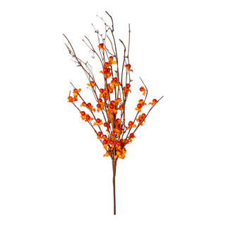 Bittersweet Spray, Set of 2, 18" - Contemporary - Artificial Flower ...