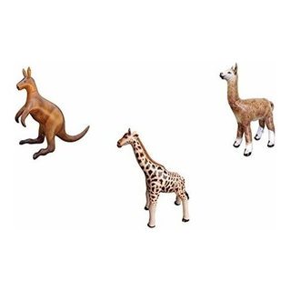 Jet Creations Inflatable 3 Pack, Kangaroo, Giraffe, Alpaca ...