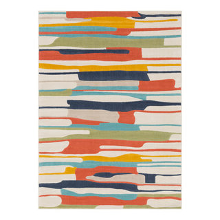 Machine Woven City Area Rug CIT-2339, 3'11"x5'7" - Contemporary - Area ...