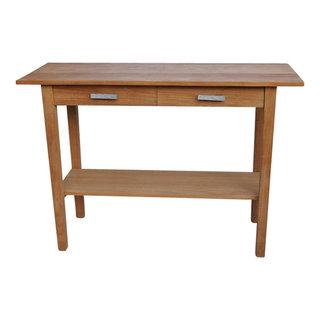 Rectangular Serving Table With 2 Drawers/1 Shelf - Transitional ...