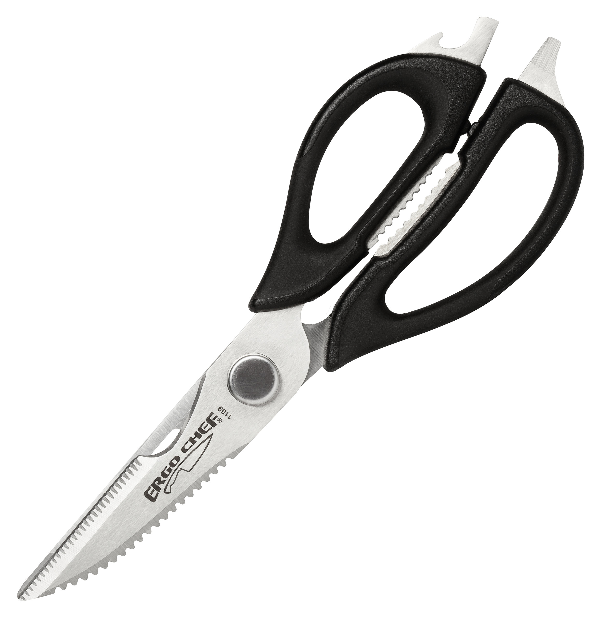 Ergo Chef Pro Series Black Stainless Steel Multipurpose Shears ...