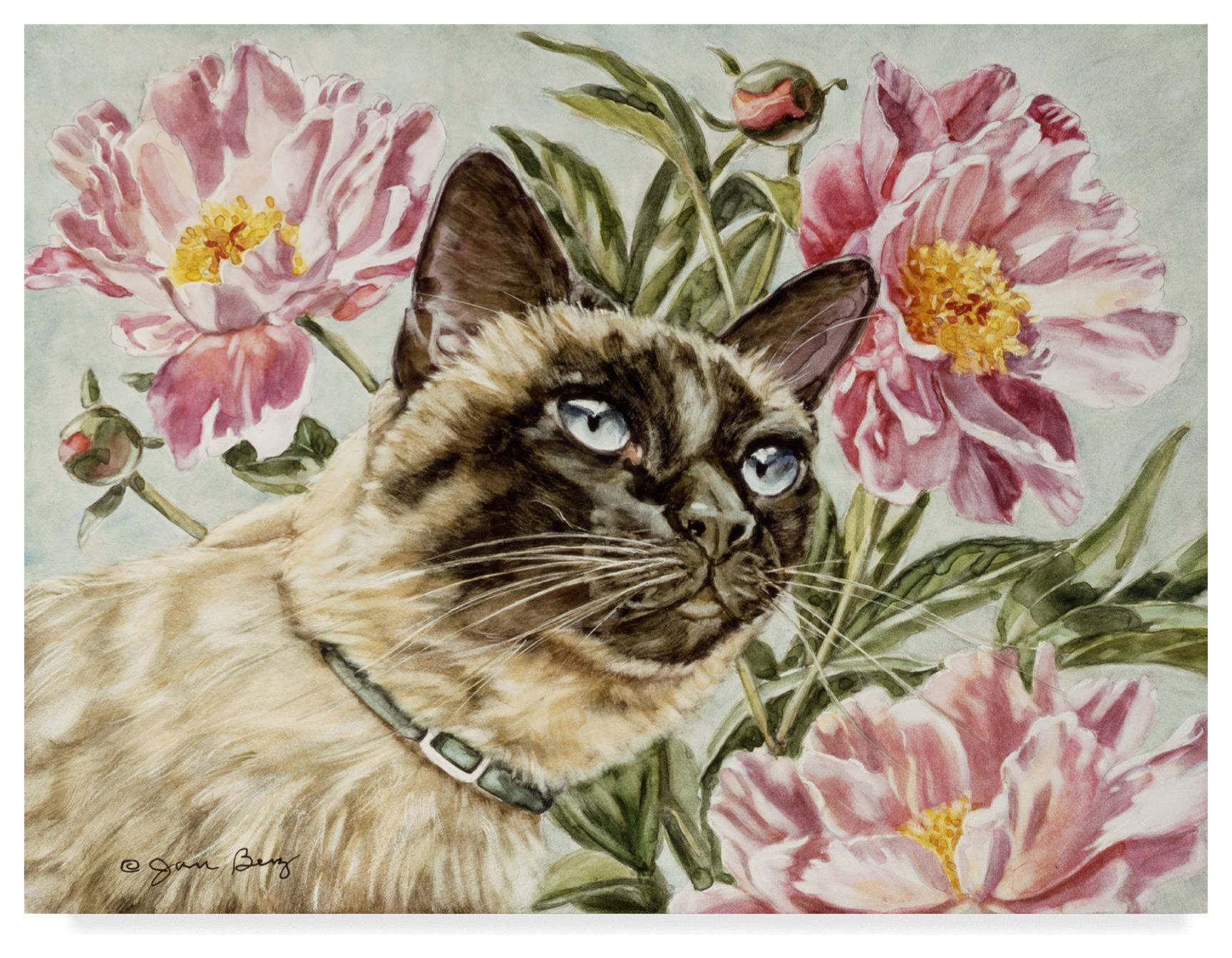 Jan Benz 'Blue As The Sky' Canvas Art, 47"x35" - Contemporary - Prints ...