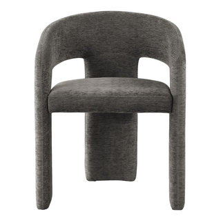 Rendition Plush Fabric Upholstered Dining Chair - Transitional - Dining ...