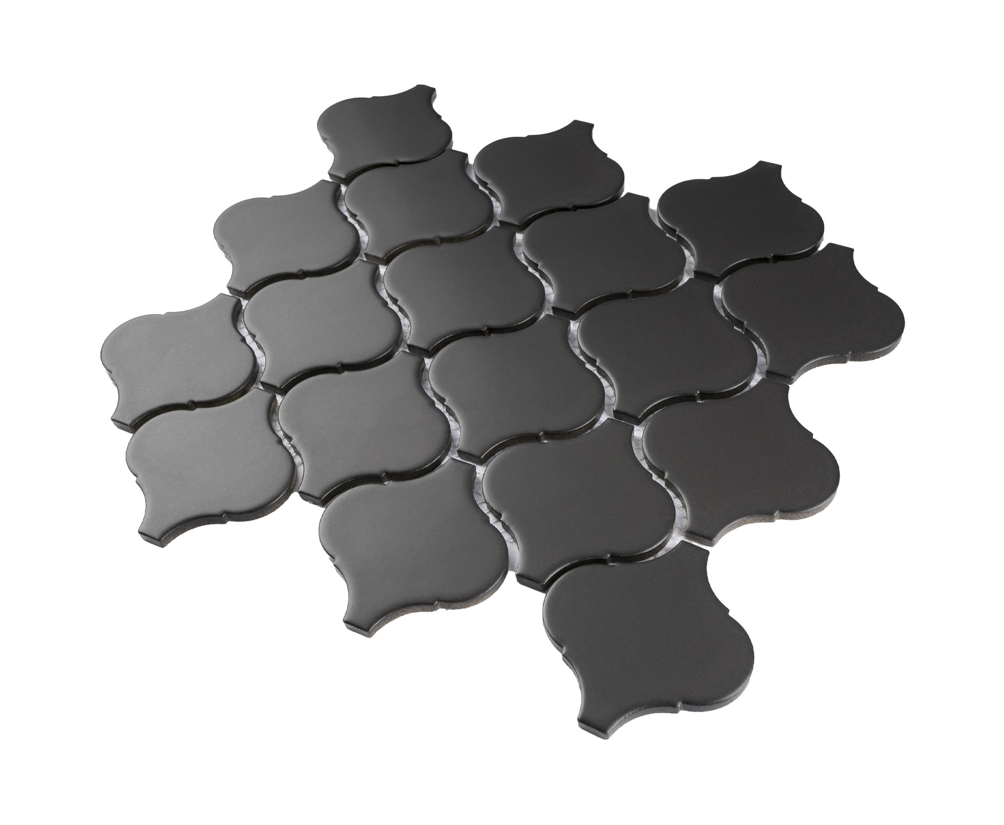 11"x9.5" Kenzie Porcelain Mosaic Tile Sheet, Chocolate - Mediterranean ...