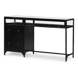 Shadow Box Desk - Industrial - Desks And Hutches - by Four Hands | Houzz