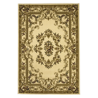 Corinthian 5311 Ivory Aubusson Rug, 9'10"x13'2" - Victorian - Area Rugs ...