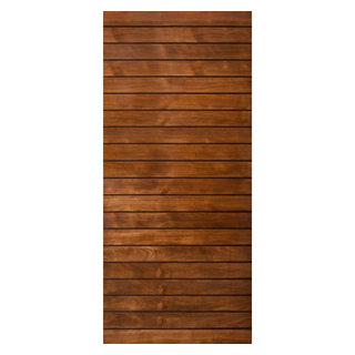 ETO Doors Exterior Mahogany Multus Door, Multi Horizontal Plank & Grain ...
