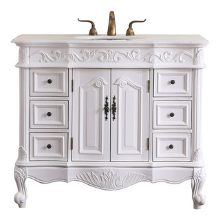 42" Single Bathroom Vanity Set, 42 - Victorian - Bathroom Vanities And ...