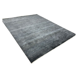 Fine Handmade Transitional Wool Rug 8x10 Blue Gray - Contemporary ...