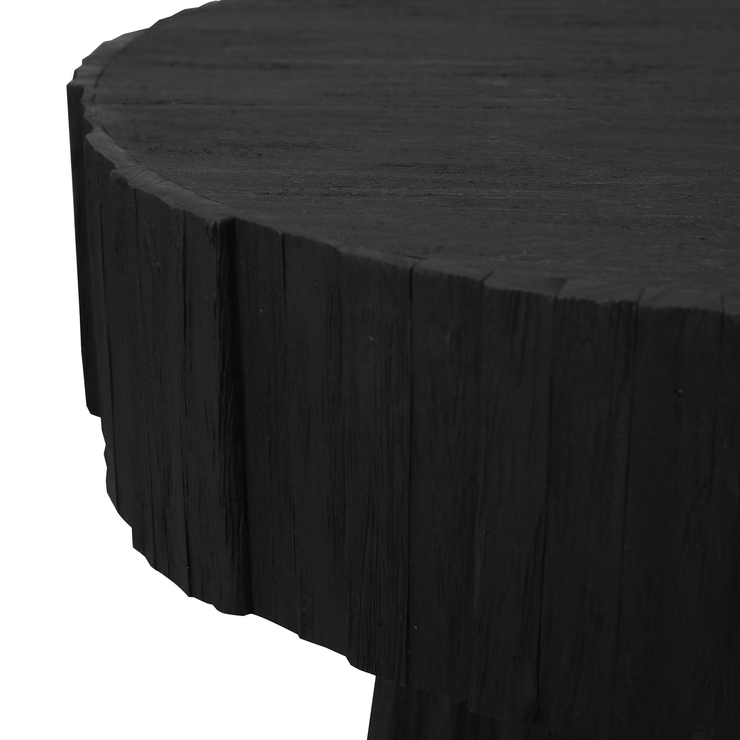 Minato Accent Table Shou Sugi Ban - Rustic - Side Tables And End Tables ...