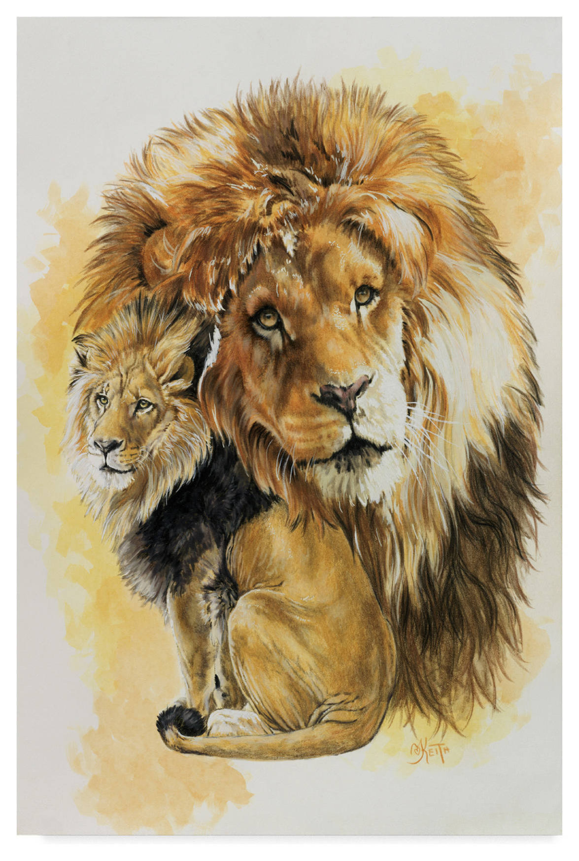 "Protector" by Barbara Keith, Canvas Art, 30"x47" - Contemporary ...