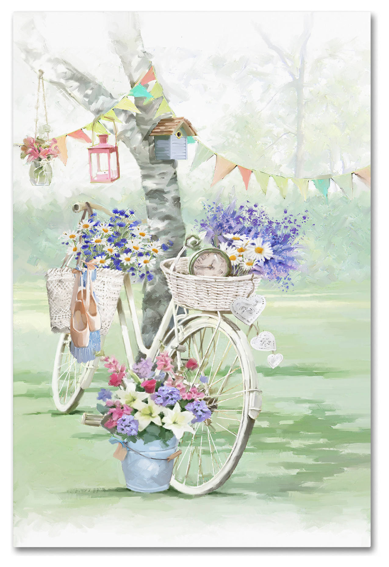 The Macneil Studio 'Bike' Canvas Art, 32"x22" - Contemporary - Prints ...