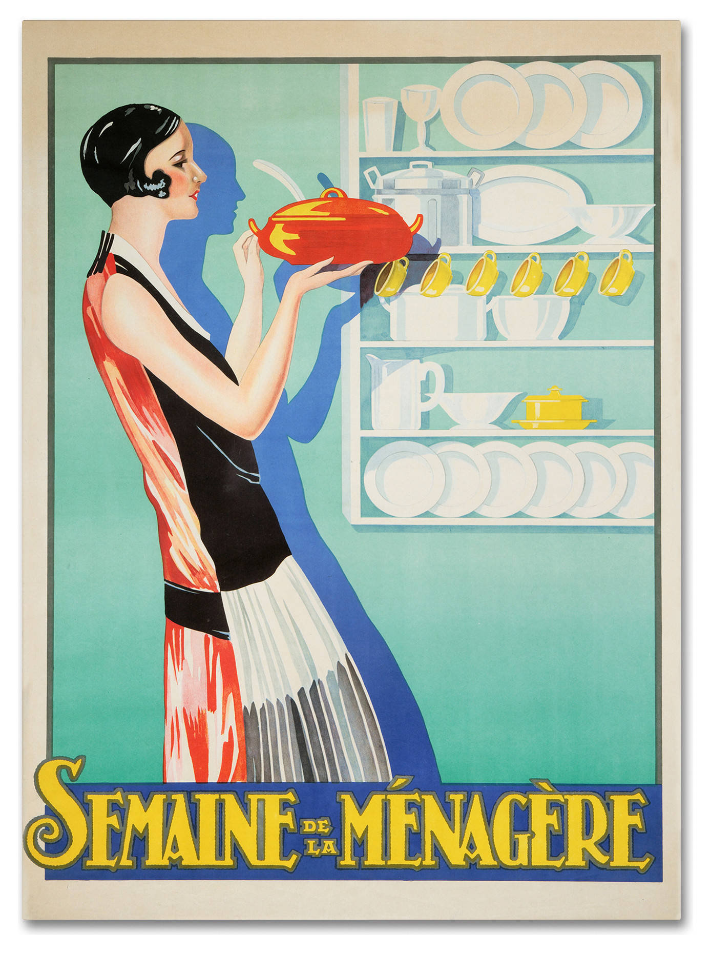 "Managerie Housewife" by Vintage Apple Collection, Canvas Art, 19"x14 ...