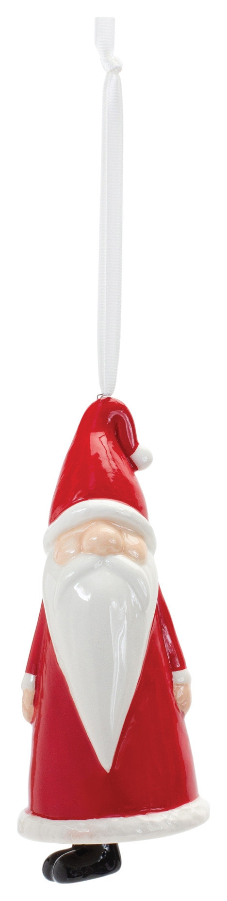Ceramic Santa Bell Ornament, Set of 12 - Christmas Ornaments - by ...