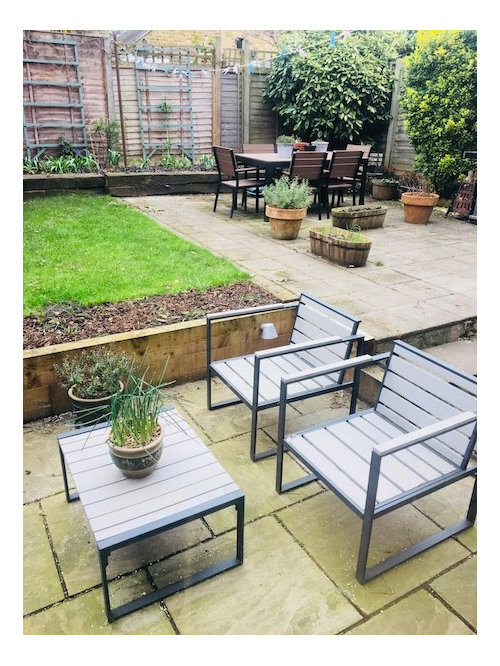 Large square patio design help! | Houzz UK