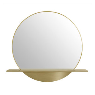 Platform 24" Mirror, Brushed Nickel, 24" - Transitional - Bathroom ...