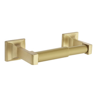 Designers Impressions Eclipse Series Brushed Brass Toilet / Tissue ...