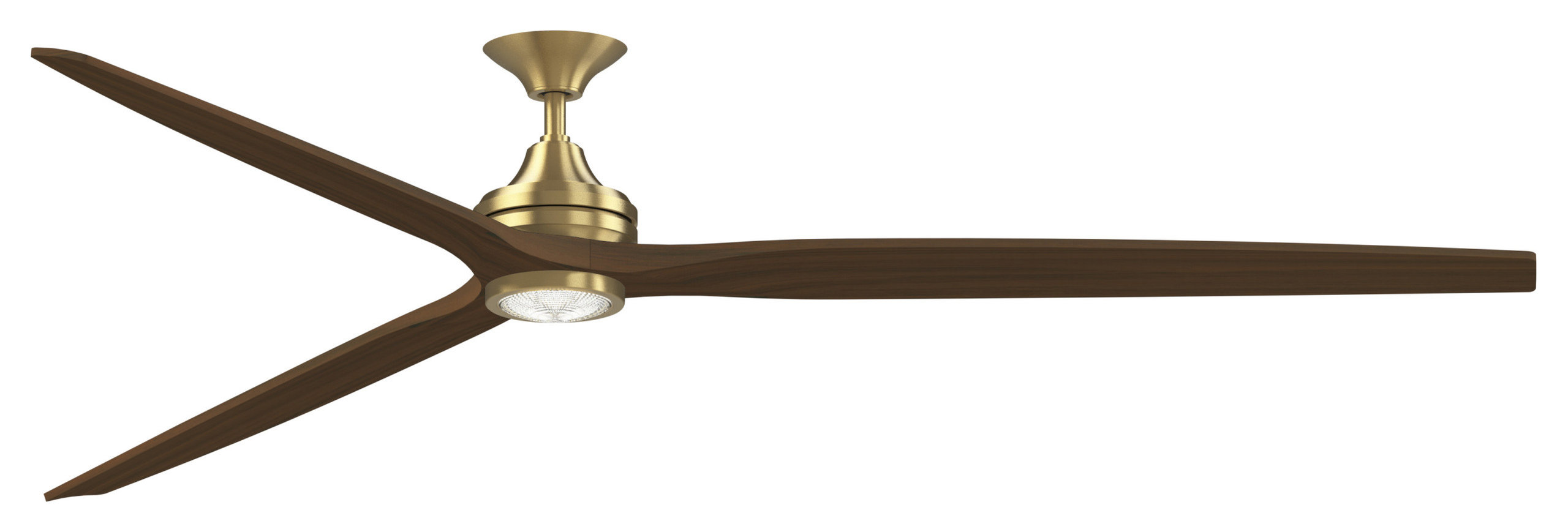 Fanimation Spitfire 96" Fan/LED Light, Brushed Satin Brass ...