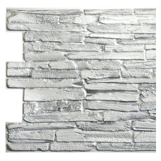 White Flagstone 3D Wall Panels - Contemporary - Wall Panels - by Dundee ...