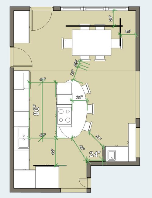 Please comment on my proposed kitchen layout