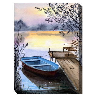 Done for the Day Outdoor Art, 30"x40" - Rustic - Outdoor Wall Art - by ...