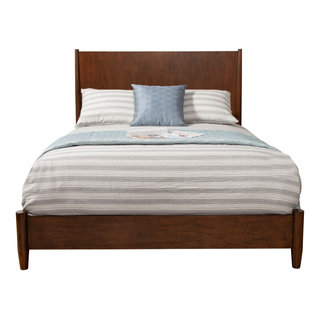 Flynn Full Platform Bed Walnut - Midcentury - Platform Beds - by ...