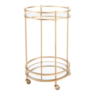 Modern Contemporary Accent Side End Table Console, Gold, Mirror Steel ...