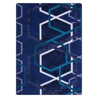 Double Helix 3'10" x 5'4" area rug, color Violet - Contemporary - Area ...