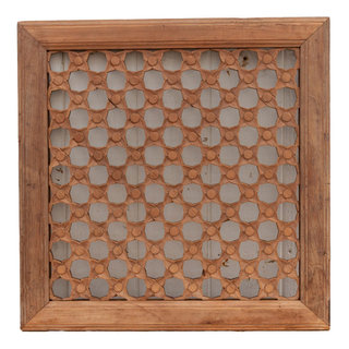 Antique Floral Carved Lattice Window - Asian - Exterior Shutters - by ...