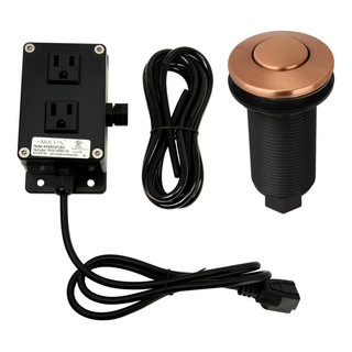 Dual Outlet Copper Garbage Disposal Kitchen Air Switch Kit - Modern ...