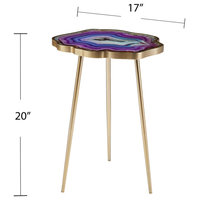 Kinior Accent Table - Purple - Contemporary - Side Tables And End ...