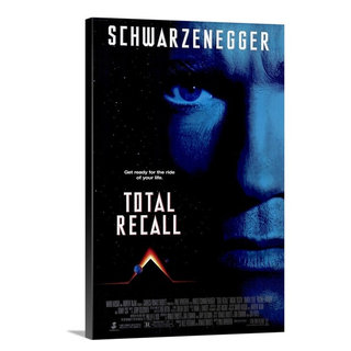 "Total Recall (1990)" Wrapped Canvas Art Print, 32"x48" - Contemporary ...