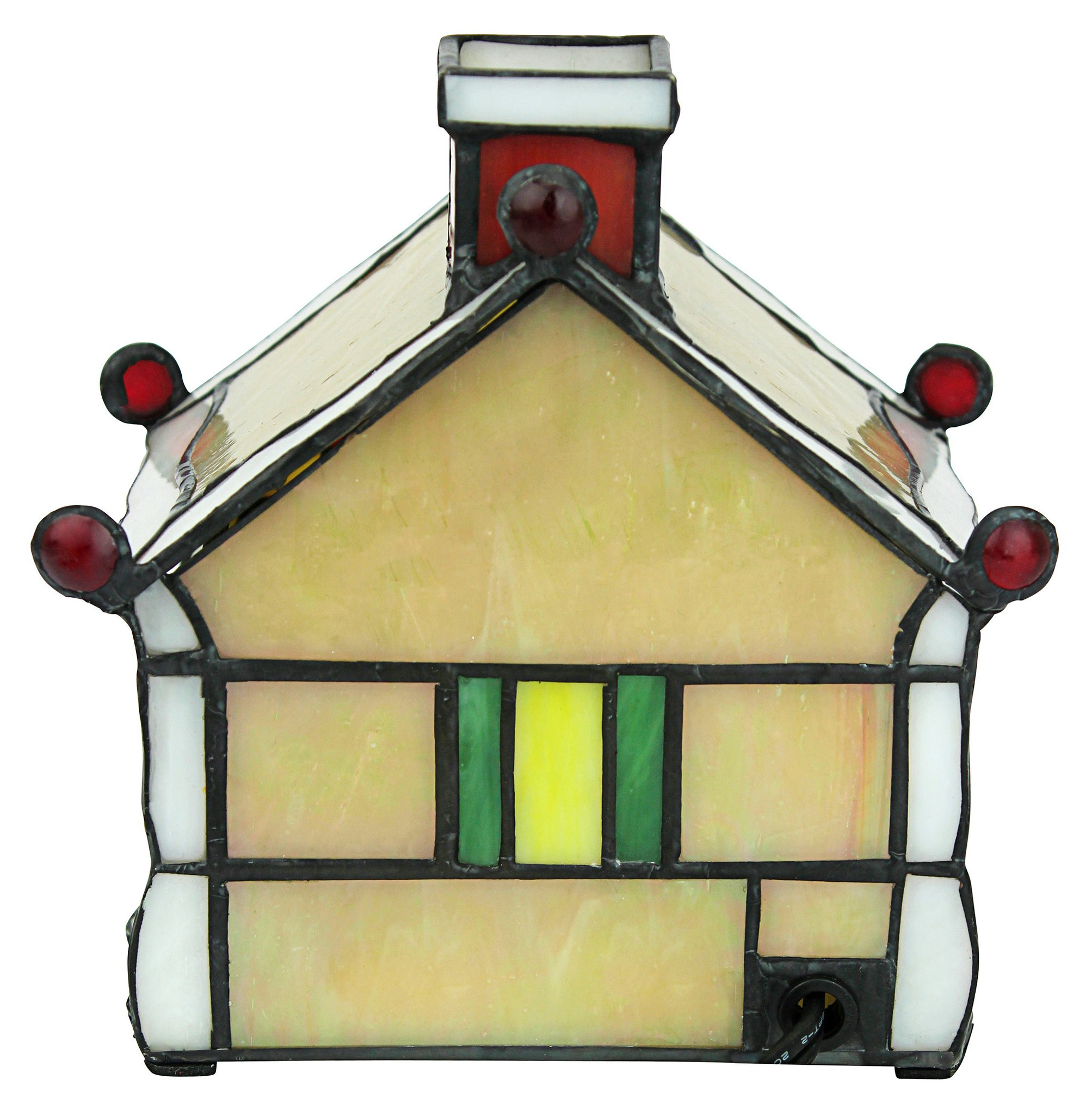 Christmas Gingerbread House Stained Glass Lamp Illuminated Sculpture ...