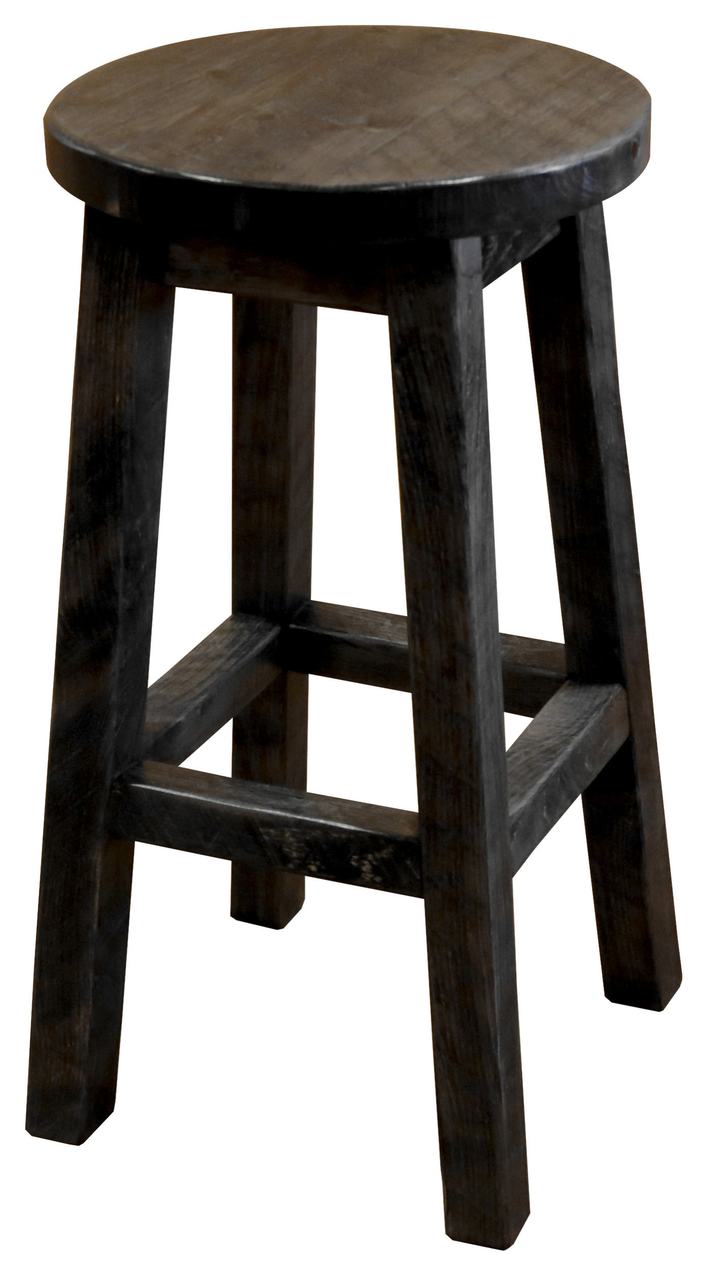 Barnwood Style Timber Peg Barstool, Bar Height - Rustic - Bar Stools ...