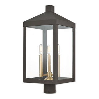 3 Light Outdoor Post Top Lantern - Transitional - Post Lights - by ...