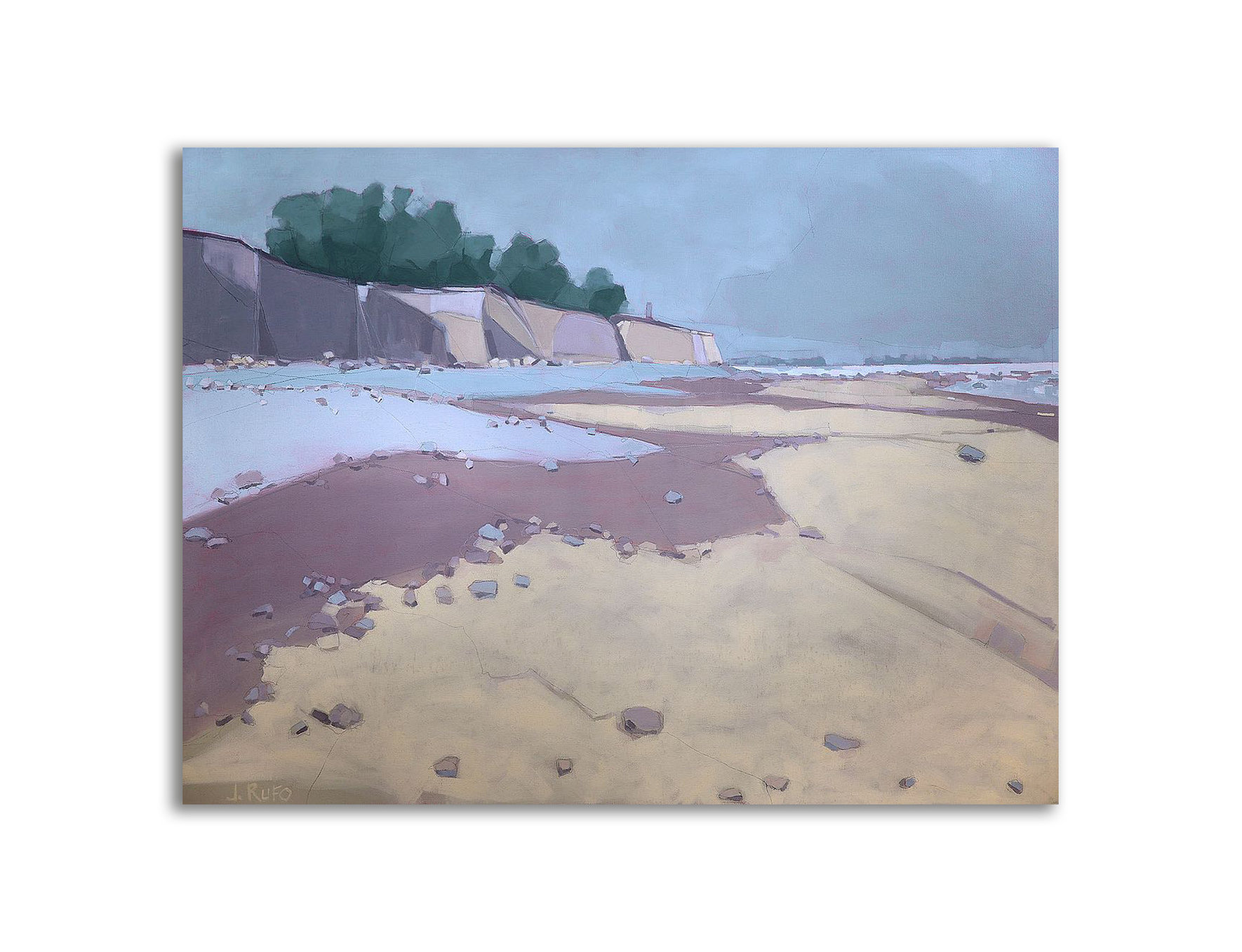 Fourth Cliff by John Rufo, Print on Canvas, Ready to Hang - Beach Style ...