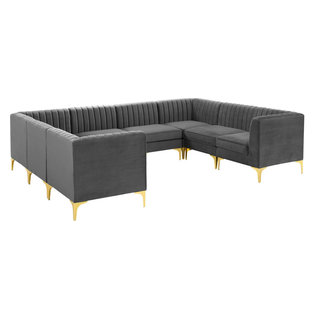Swan Channel 8 Piece Sectional Sofa - Midcentury - Sectional Sofas - by ...