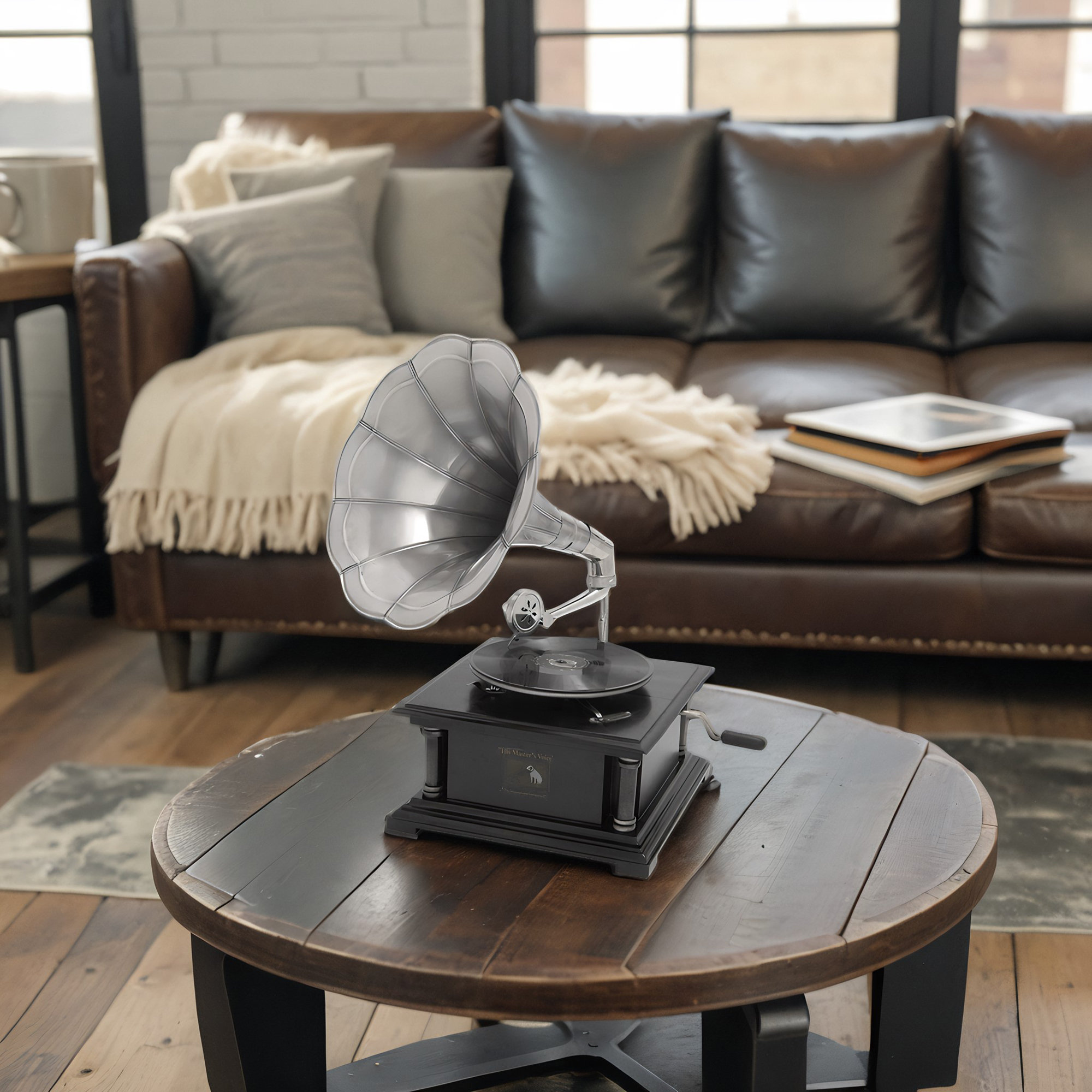 Urban Designs Antique Style RCA Victor Phonograph Gramophone With ...