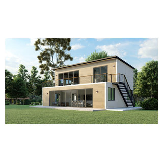 640 square feet over 960 square feet - Modern - Exterior - by Stack ...