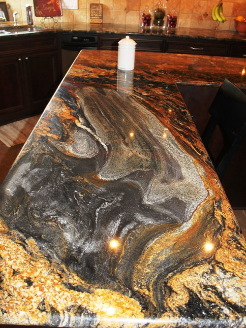 Volcano Granite Kitchen Home Design Ideas, Pictures, Remodel and Decor