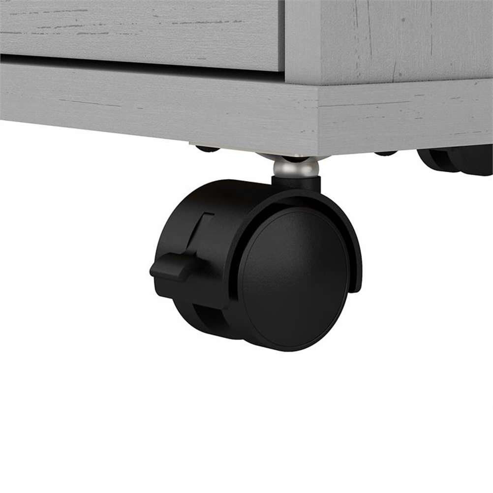 Pemberly Row 2 Drawers Farmhouse Wood Mobile File Cabinet in Gray ...