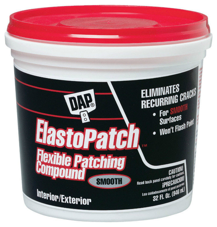 Dap® 12278 Elastopatch® Smooth Flexible Patching Compound, 1 Qt, White, 1 Qt - Contemporary ...