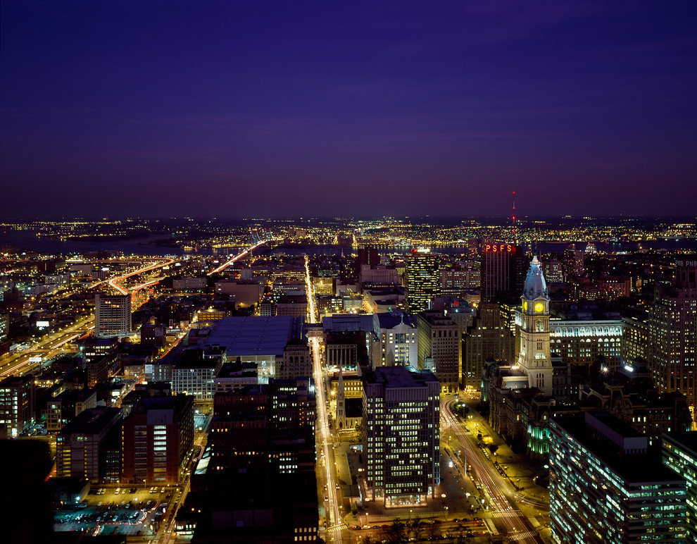 Aerial View, Philadelphia, Pennsylvania Print, 11" x 14" - Contemporary ...