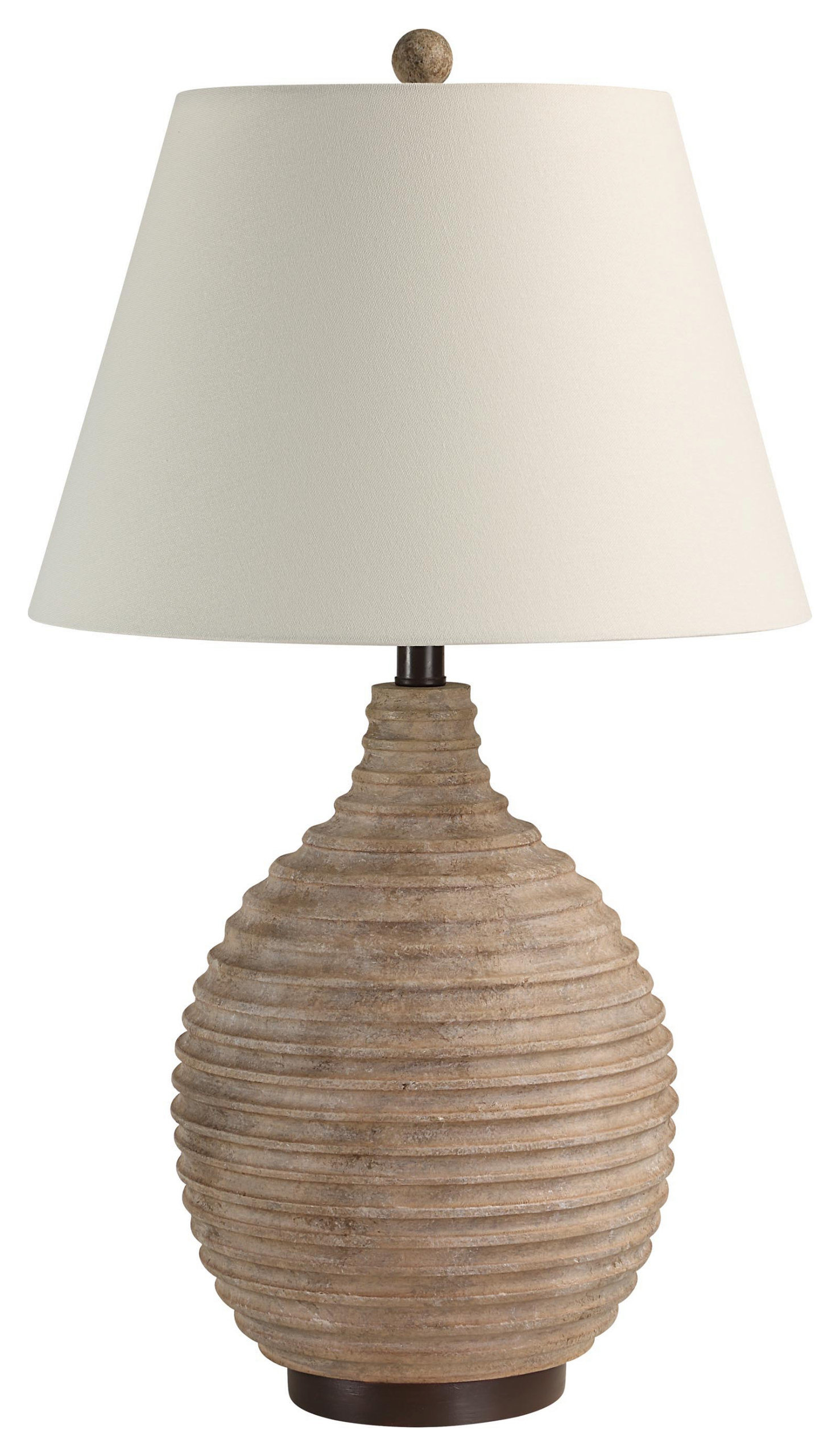 Cebada Textured Beige Table Lamp, Small - Transitional - Table Lamps ...