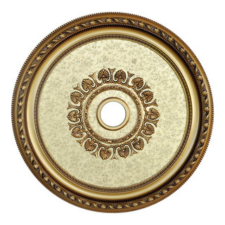Artistry Lighting, Round 32" Antique Gold Ceiling Medallion (ART80-F ...